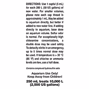 Seachem Prime Fresh and Saltwater Conditioner - Chemical Remover and Detoxifier 250 ml