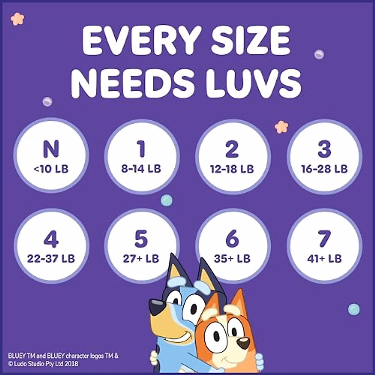 Luvs Size 5 Baby Diapers, Platinum Protection Bluey Diapers for Day & Night, Size 5, 172 Count (Packaging May Vary)