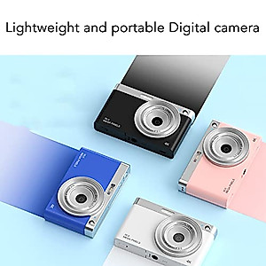 Vbestlife 4K Digital Camera, 16X Zoom Video Camera with IPS HD Mirrorless, 50MP Camera for Macro Shooting, AF Autofocus, LED Fill Light, for Outdoor Gifts(Pink)