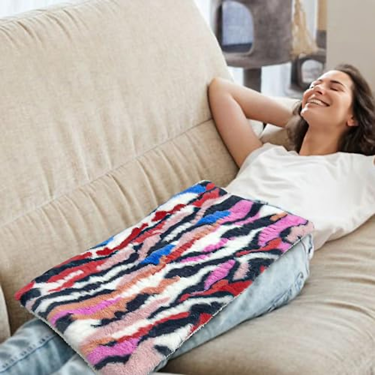 Pasonio Electric Heating Pad for Back Pain Relief and Shoulder/Neck/Knee/Leg Cramps - 12 Heating Levels- Heat Pad with Moist & Dry Heat Therapy - Hot Heated Pad - (XL 12"x24" Camouflage) - MCR