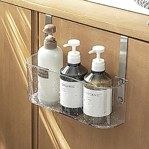 YSJYBLDS Cabinet Door Organizer Plastic Clear Cabinet Storage for Kitchen Restaurant Bathroom Hang Outside or Inside Over The Door Pantry Organizer