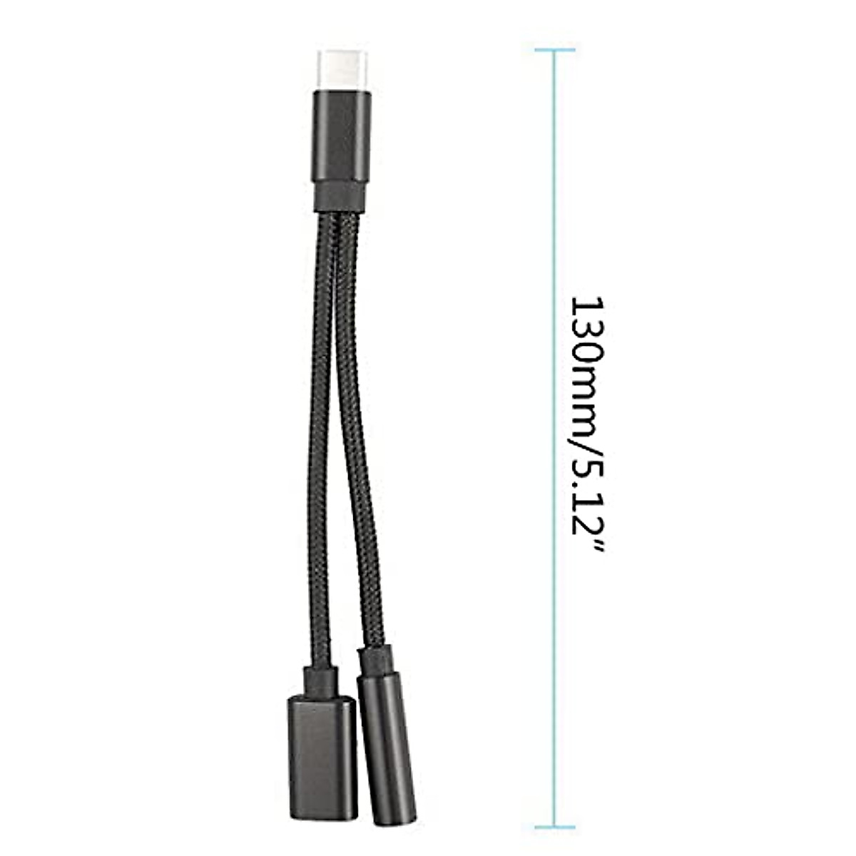 Kingjinglo USB C to 3.5 Mm Headphone Jack Adapter Compatible with Type C to Headphone Auxiliary Cable Digital Audio Converter Type-c Adapter Cable