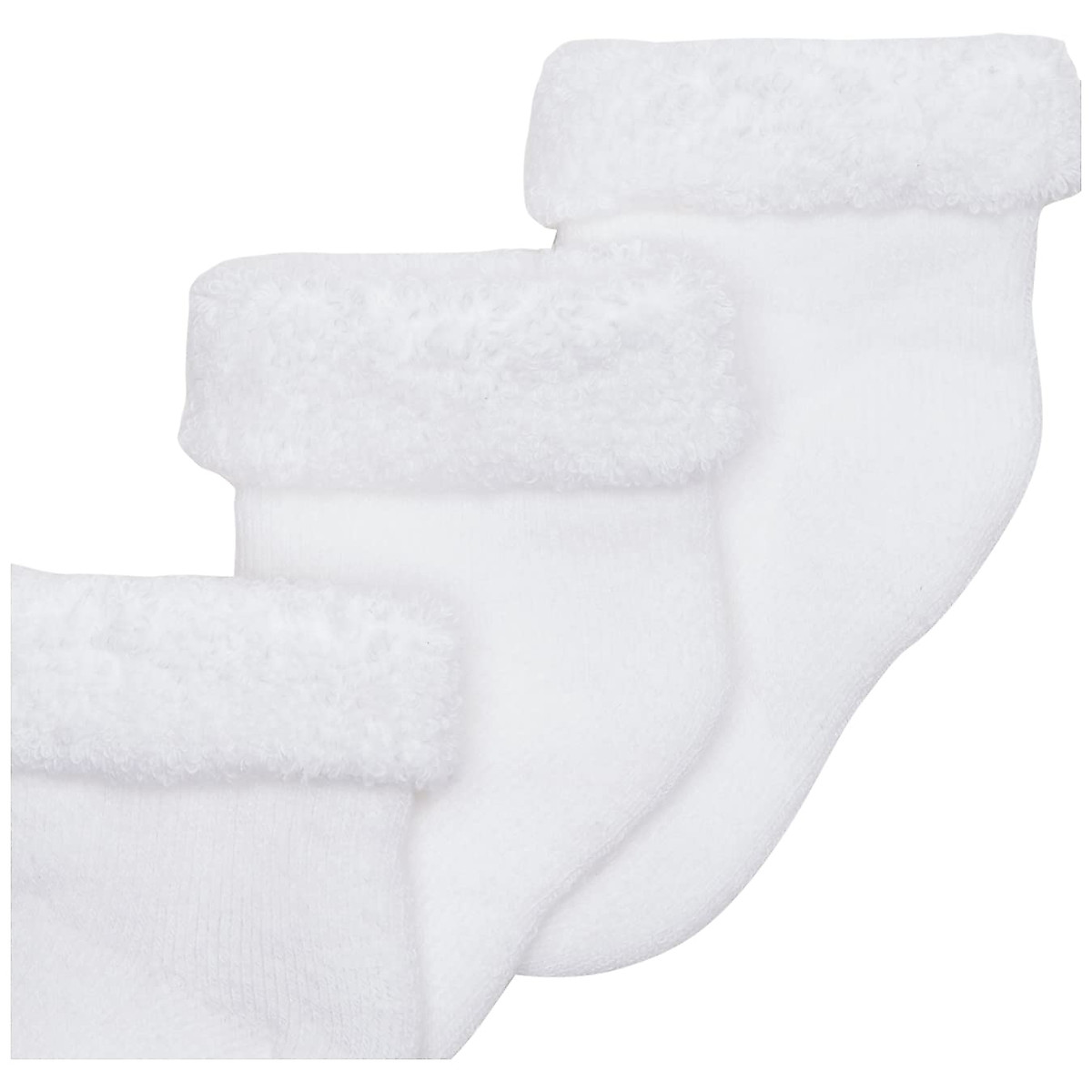 Gerber Unisex Baby 8-Pair Wiggle-Proof Sock white 12 Months