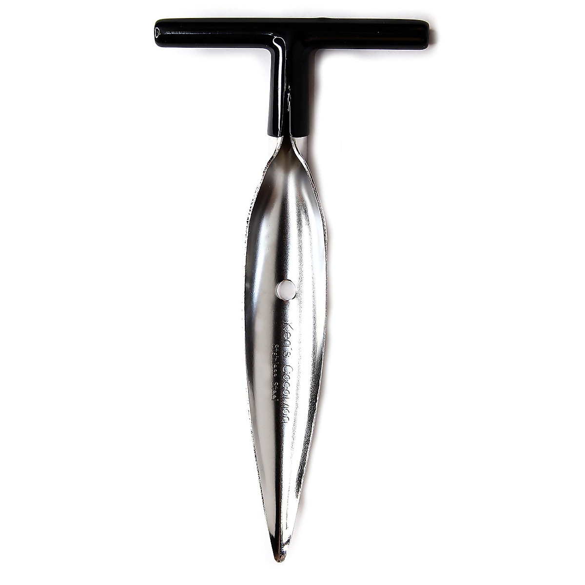 2 qty - Ken's CocoMon Coconut Opener Tool for Fresh GREEN Young Fruit Black Rubber Handle EZ Easy Grip SAFE (2 CocoMons)