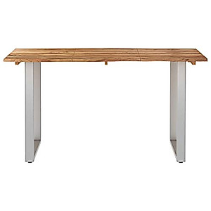 Multifunctional Dining Room Table,Modern Wood Dining Table,Dining Table,Suitable for Living Room,Lounge,Office,Meeting Room 55.1"x27.6"x29.9" Solid Acacia Wood