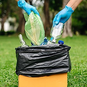 Qianyu 3 Pack Extra Large Rubber Bands Trash Can Bands Set Adjustable Garbage Can Elastic Bands Strong Elasticity Bag Litter Box Bands for Home Kitchen Office Tables Holder Straps