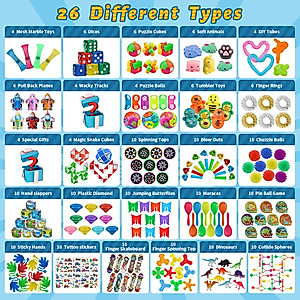 nicknack 200PCS Party Favors Kids Goodie Bag Fillers Toy Assortment Party Prizes Box for Classroom Treasure Prizes box Toys Small Fidget Toy Gifts for Boys Girls