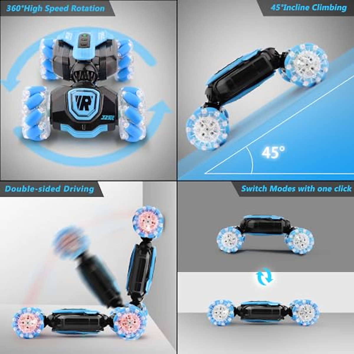 Gesture Sensing RC Stunt Cars - Remote Control Car 2.4Ghz Rechargeable Transform Outdoor Toys - Drift Hand Controlled Car 360° Rotation -Birthday Gifts for Kids Boy Toys Age 4-7 8-10 8-12 years old