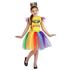 Kids Crayon Box Costume Dress Dress and Headband Included