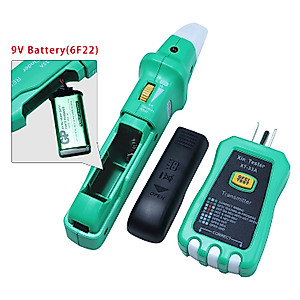 Xin Tester Digital Circuit Breaker Finder + GFCI Outlet Receptacle Tester Detector North American AC Electrical Socket Tester with mesh Tool case(XT-33A)