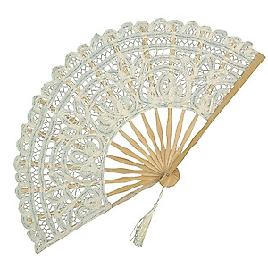 Hand Fans for Women Cotton Fan Dancing Fans Lace Fan Bamboo Fan Folding Fan