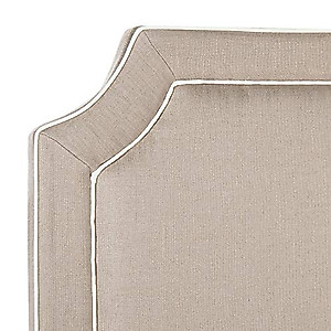 Safavieh Mercer Collection Dane Oyester Headboard, Queen, White