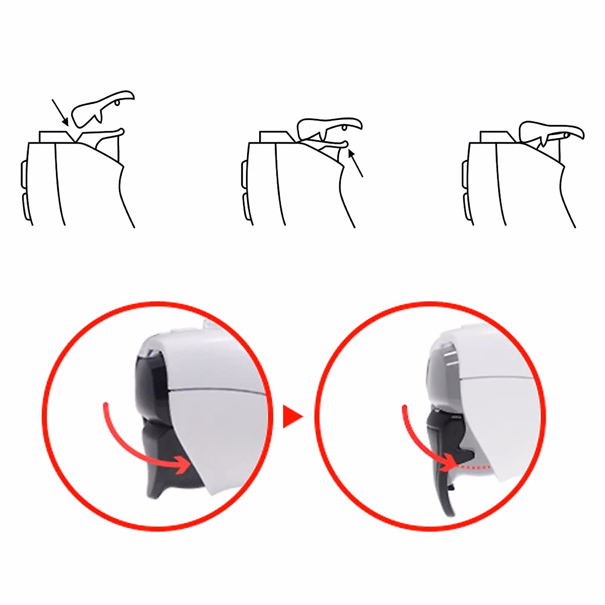 1 pair Trigger Pad Joystick Extender Triggers Buttons for PS5 Controller Trigger Stop lock system Assistant Button for Playstation 5 (Black)