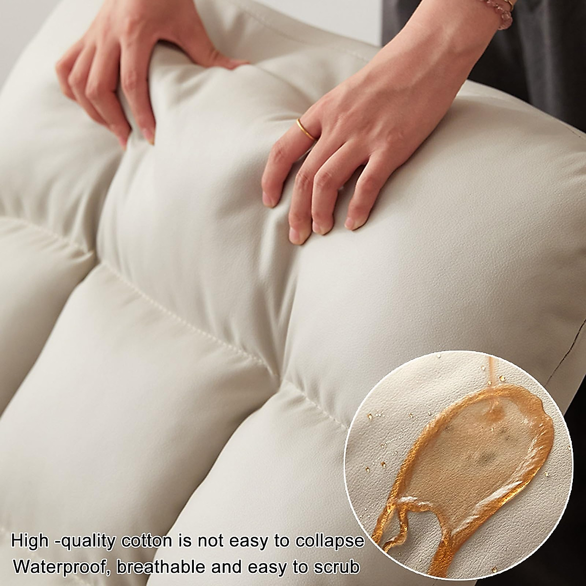 Rocking chair nursery,Metal Rocking Chairs with High Back,440Lbs Support Rocking Chairs,Padded High Back Folding Rocker with Padded Cushion and Headrest Pillow,for Front Porch,Garden,Patio,Backyard (