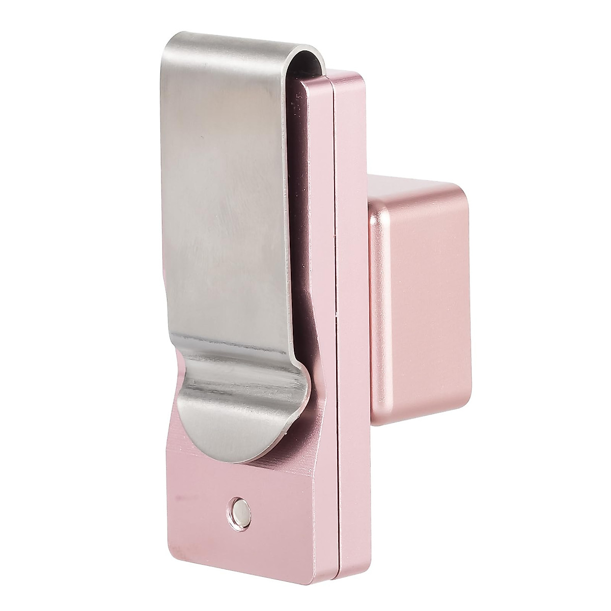 Jadeshay Magnetic Cue Tip Chalk Holder for Billiard, Portable Mini Aluminum Chalk Carrier with Clip, Rust-Resistant Mess-Free Chalk Application