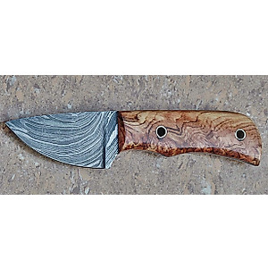 Smart & Sharp Custom Handmade Damascus Steel Hunting Knife/Skinner Knife AA-13137 (Burl Wood)