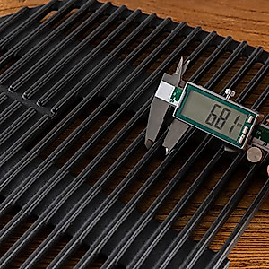 7645 Grate Replacement Parts for Weber Q200 Q220 Q2000 Q2400 Series Grill 396000 396002 53060001 54060001 566002 Accessories 2PCS 65811 Cast Iron Cooking Grid