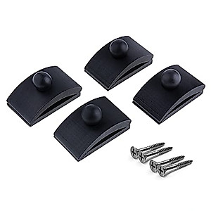 Classy Clamps Wooden Quilt Wall Hangers – 4 Large and 4 Small Clips (Black) and Screws for Wall Hangings - Tapestry Hangers/Quilt Hangers for Wall hangings - Quilt Clips/Wall Clips for Hanging