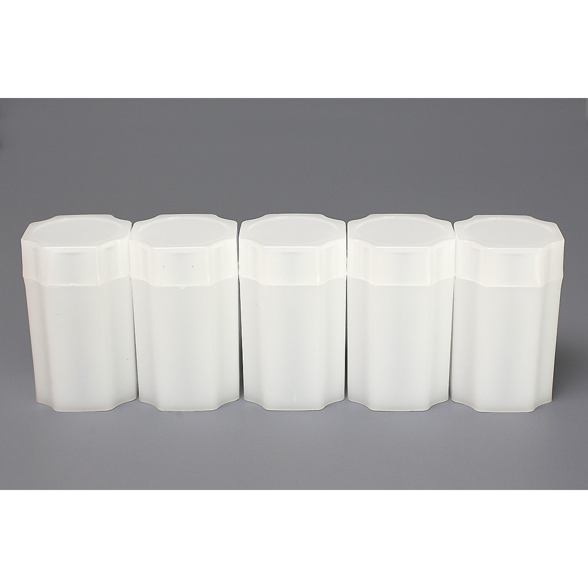 Airtight Silver Round Coin Tube 5 Pack