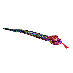 Wild Republic Sequin Snake Plush, Stuffed Animal, Plush Toy, Kids Gifts,54 Inches