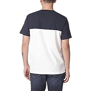 Nautica mens Nautica Men's Navtech Colorblock Tee T Shirt, Navy, Small US