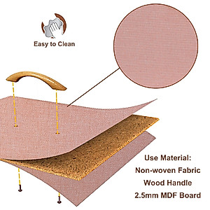 Prime Garden Dresser with 8 Drawers, Storage Tower with Wood Handle, Wood Top, Sturdy Steel Frame, Fabric Organizer Unit for Bedroom, Living Room, Hallway, Entryway, Closet, Rose Gold