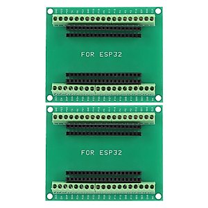 ESP32 Development Board, ESP32 Breakout Board 2 in 1 Dual Core CPU Low Power Consumption Wireless WiFi Bluetooth Double Layer Board