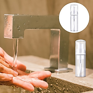 30 Pieces Nose Brushes Set 1.8oz Empty Bottle Travel Soap Bottle and Lash Shampoo Brushes Diamond Eyelash Foaming Soap Pump Dispenser Lash Wand Makeup Tool for Women, 50ml(Black)