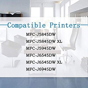 C P ColorPrint Compatible Ink Cartridge Replacement for Brother LC3039 XXL LC3039XXL LC3039BK LC3039C LC3039M LC3039Y Used for MFC-J5845DW MFC-J5945DW MFC-J6945DW MFC-J6545DW MFC-J6545DW XL Printer