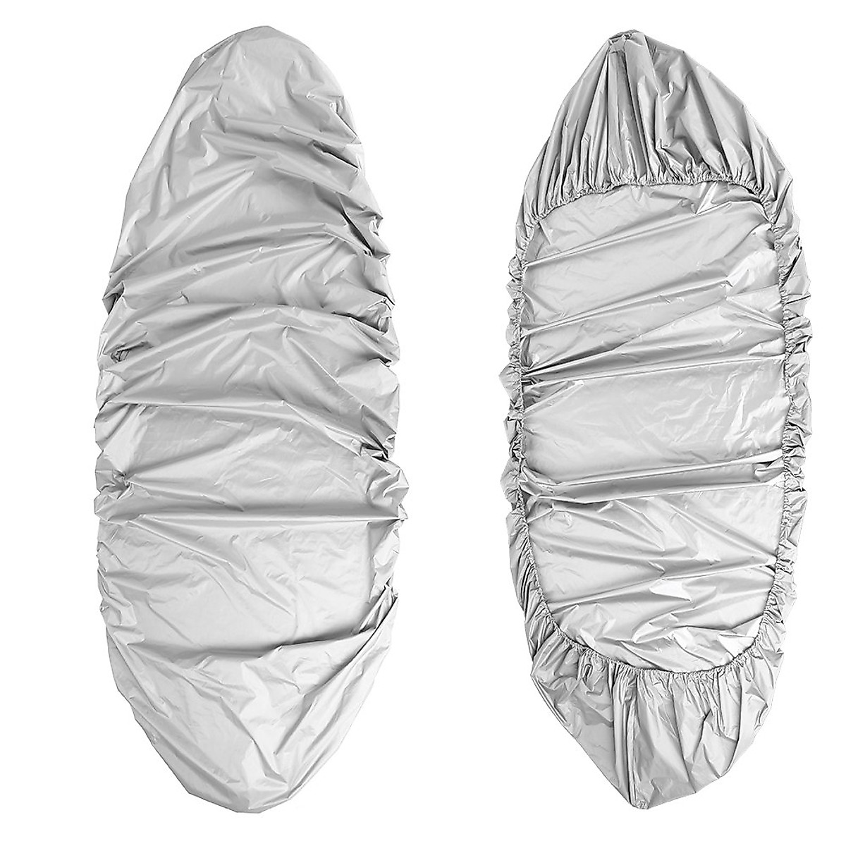 Kayak Canoe Dust Cover, Waterproof UV Sun Cover Boat Storage Sunblock for 2.5- Fishing Boat (Gray)