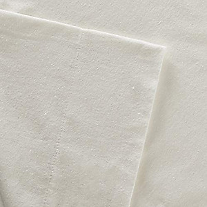 Sleep Philosophy True North Cozy Flannel Warm 100% Cotton Sheet - Novelty Print Animals Stars Cute Ultra Soft Cold Weather Bedding Set, Twin, Ivory Solid 3 Piece