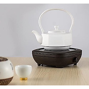 Commercial Hot Pot Induction Cooker Mini Electric Pottery Stove Tea Stove Kettle Brewing Black Tea Pu'er Coffee Health Pot Induction Stove Small Hot Pot 2 Level Touch Black Microcrystalline Panel Hot
