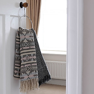 HANGERWORLD 3 Pack Belt Organizer for Closet Rack Chrome Ring Hanger for Belts Ties Scarves and Accessory Storage