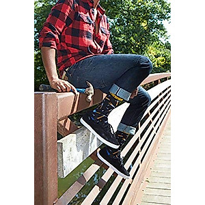 Foot Traffic Men's Socks, Fun Special-Interest Socks, Sizes 7–12 (Tools)
