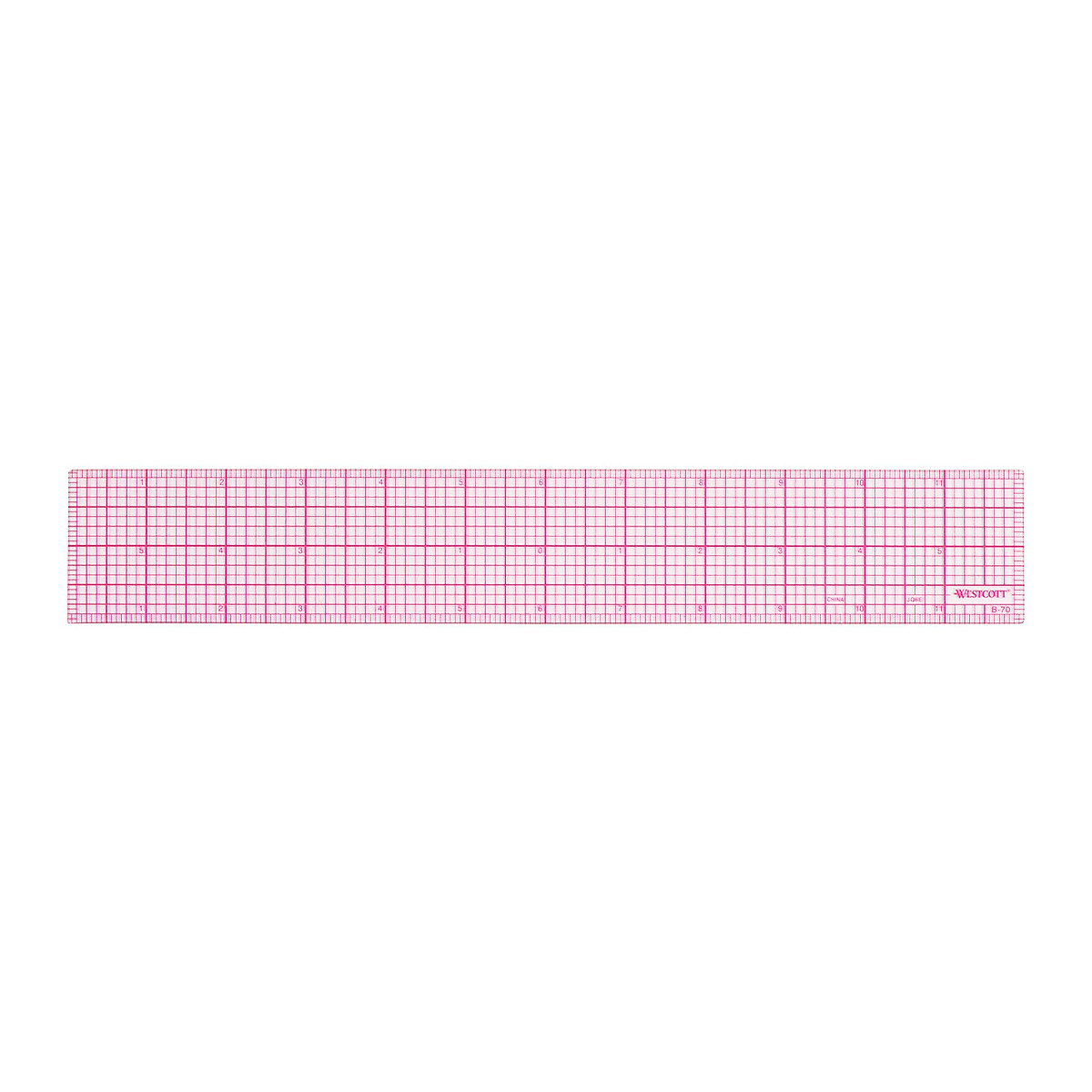 Westcott 67377 8ths Graph Beveled Ruler, 12 Inch (12 Pack)