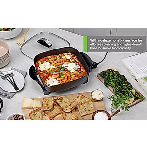 Presto 07117 12" Electric Skillet with glass cover