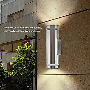 OhhGo 1Pc Up and Down Wall Light Indoor Outdoor Home Garden Lawn Decor Lamp LED Bulbs Included