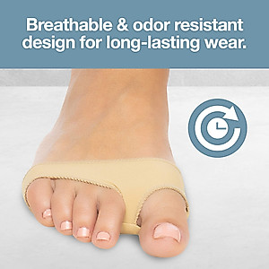 ZenToes Ball of Foot Pads Metatarsal Gel Cushions for Metatarsalgia, Arthritis and Sesamoid Pain Relief 1 Pair (Small, Women 5-7, Men 6-8)