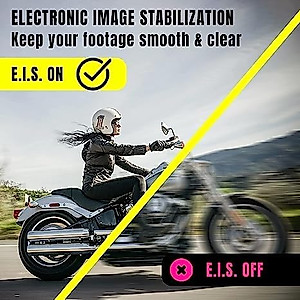 Exprotrek 4K Action Camera with Touch Screen, EIS Stabilization, 170 ° Ultra Wide Angle, 40 Meter Waterproof Underwater Camera, Remote Control Sports Camera with Helmet Accessory Set