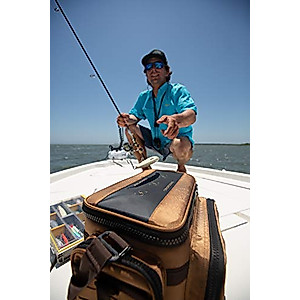 Plano Guide Series 3500 Tackle Bag, Beige, Includes 5 3500 Stowaway Organization Boxes, Premium Soft Fishing Tackle Storage, Waterproof & Non-Skid Base