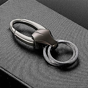 OMUDA Car Keys Keychain for Men, Bull Head Shape Funny Key Chain, Men's Keyrings & Keychains, Carabiner Keychain Clip Key Orangizer Holder Accessories