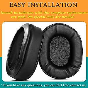 TaiZiChangQin SL150 Pro Upgrade Ear Pads Ear Cushions Replacement Compatible with Soul by Ludacris SL150 Pro SL150BW Hi-Def Headphone Protein Leather Earpads