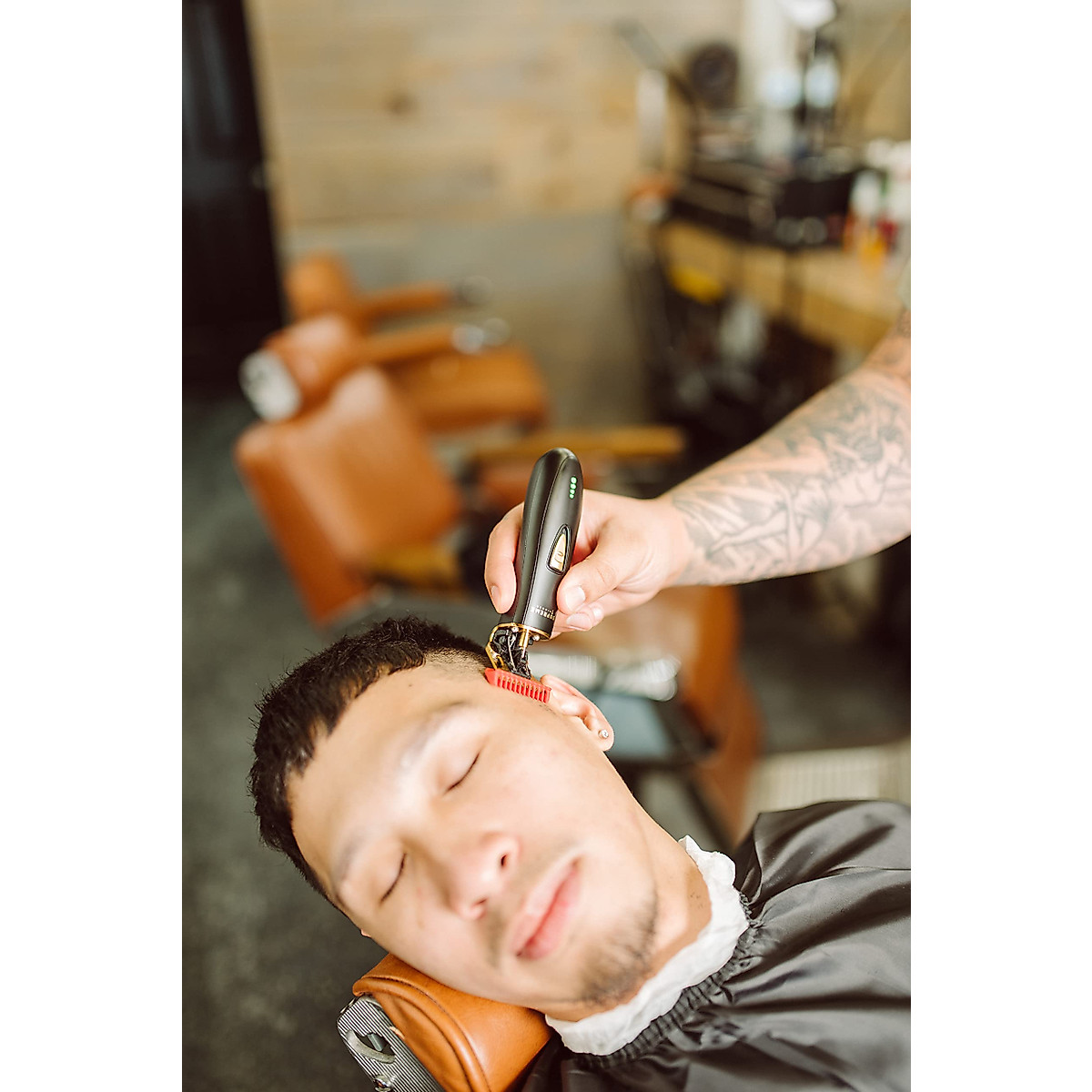 Supreme Trimmer T Shaper | Professional Barber Trimmer Hair Clippers for Men (90 Min Run Time) Cordless Hair Trimmer Zero Gapped Liner Beard Trimmer | ST5220 Black