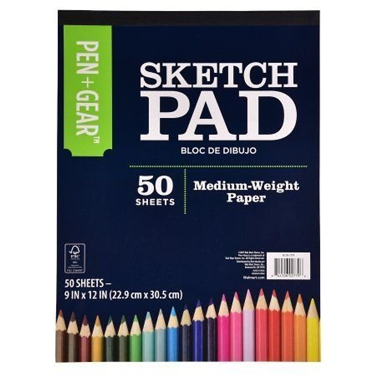 50 Sheets 9 x 12 Inch Medium-Weight Sketchpad For Drawing. For Pencil, Pastel and Charcoal Sketching and Coloring Sketchbook
