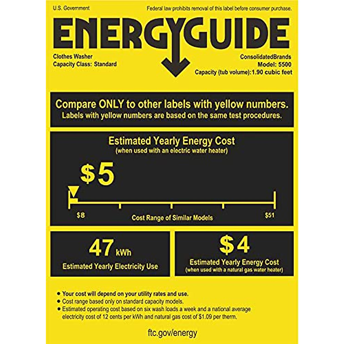 Conserv Digital Compact 110V Vented/Ventless 18 lbs Combo Washer Dryer 1400 RPM (Yellow Black)
