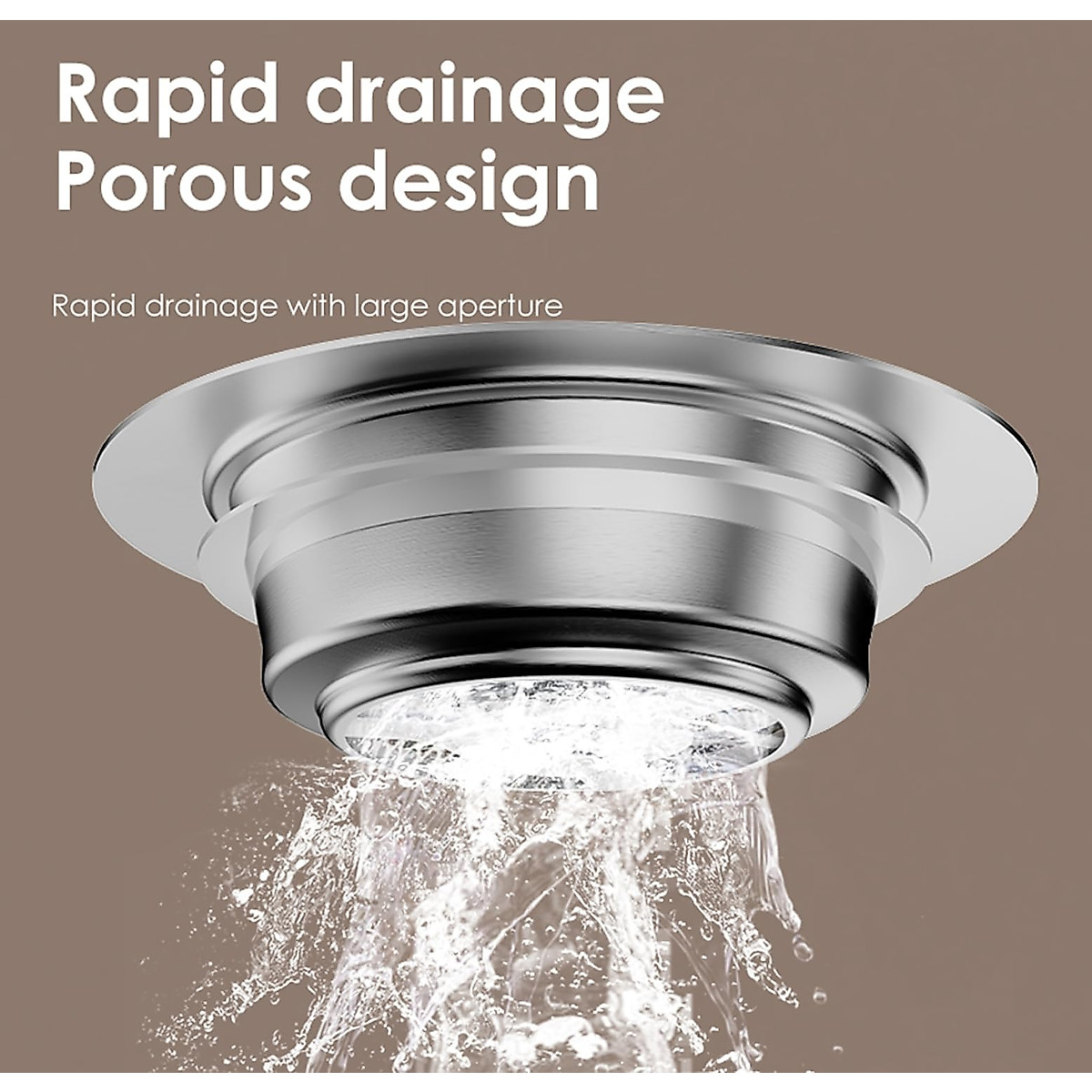 IKY Upgraded 3 in 1 Kitchen Sink Drain Strainer and Stopper Combo,Stainless Steel Metal Kitchen Sink Stopper,Kitchen Drain Strainer Stopper for US Standard 3-1/2 Inch Drain