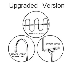 Meetu Magic Cloth Hanger Space Saving Hangers Metal Closet Organizer for Closet Wardrobe Closet Organization Closet System (Pack of 4)