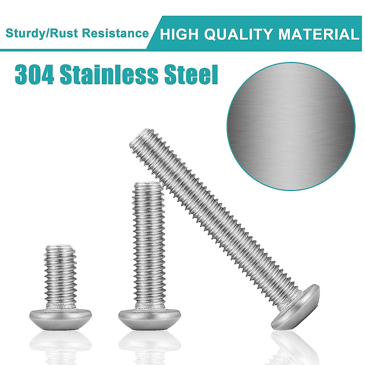 620Pcs M3 Hex Socket Head Cap Bolts Screws and Nuts Assortment Kit，304 Stainless Steel Screws and Nuts