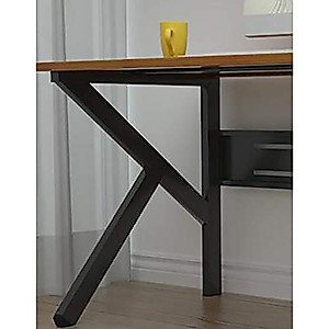 Modern K Shape Computer Desk,Simplistic Home Office Desk,Student Writing Desk with Drawers,Notebook Desk Laptop Pc Table