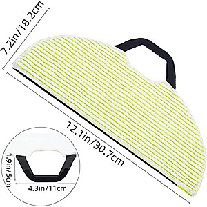 5-Pack Replacement Mopping Pads Compatible with Shark RV2610WA AV2610WA RV2620WD RV2410WD AI Ultra 2- in-1 Robot Vacuum, Washable Reusable Replacement Microfiber Soft Pads(NOT for RV2001/2002 )